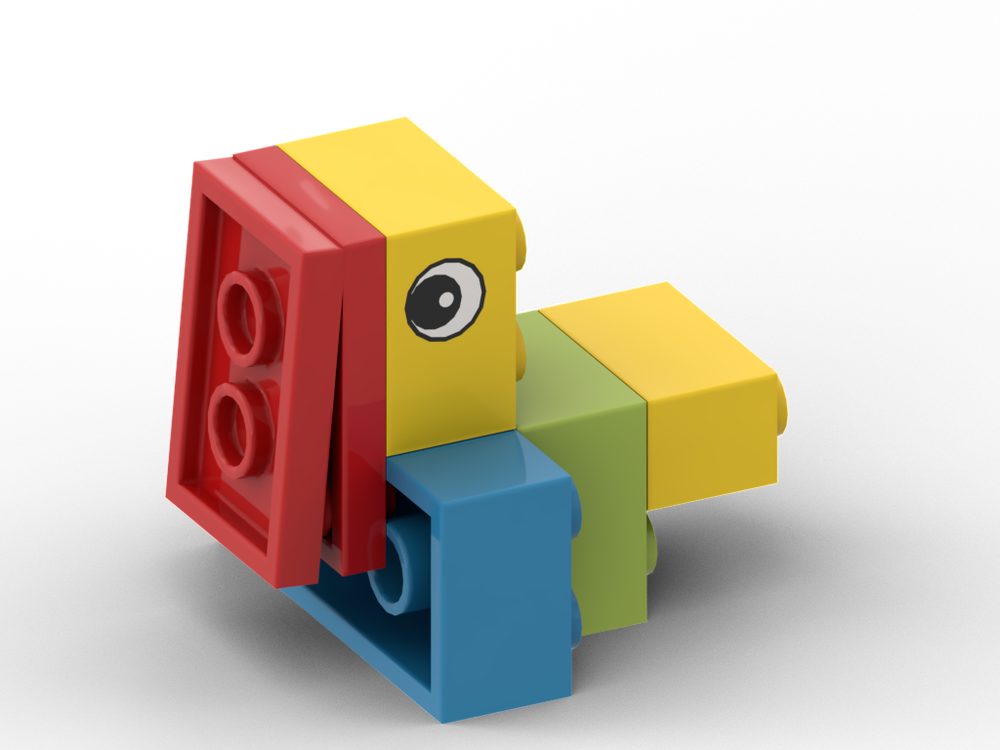 LEGO MOC 1551 (Tropical) Parrot by zeniko | Rebrickable - Build with LEGO