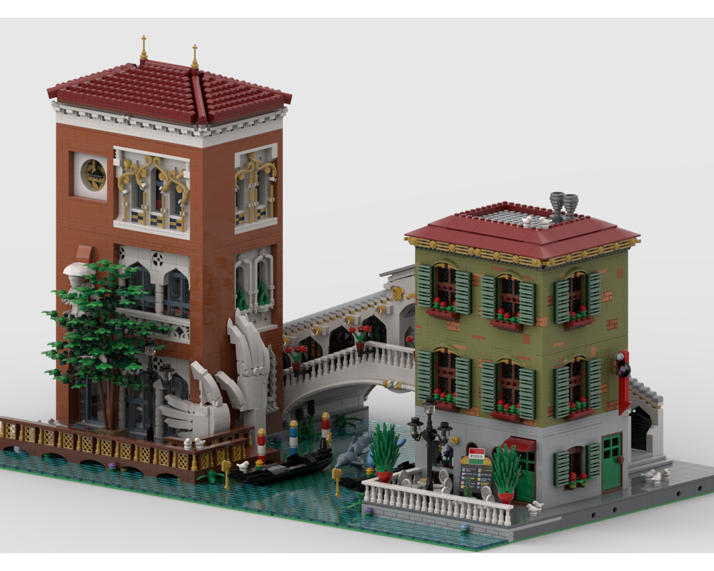 LEGO MOC Canal Grande Venice by Cvanhulle | Rebrickable - Build with LEGO
