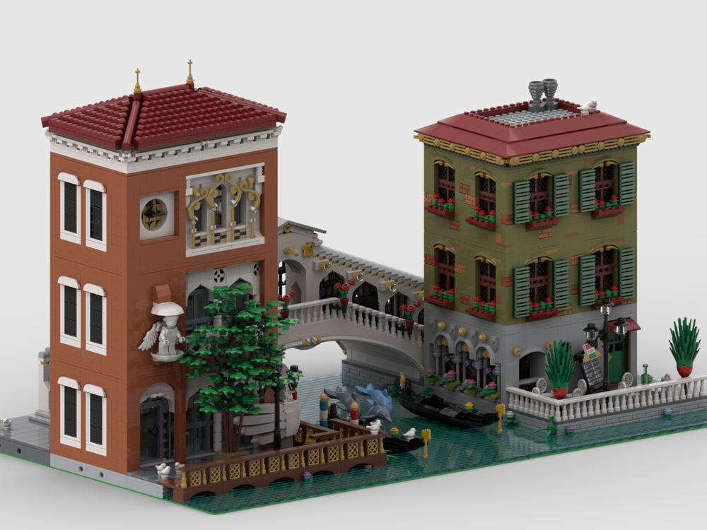 LEGO MOC Canal Grande Venice by Cvanhulle | Rebrickable - Build with LEGO
