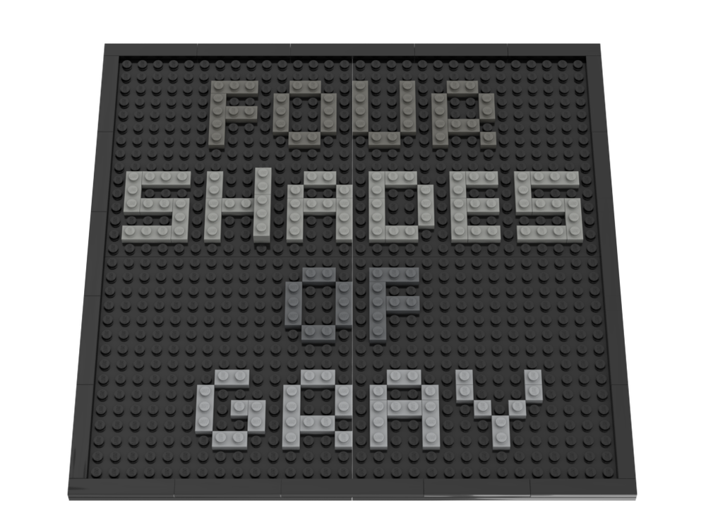 LEGO MOC Four shades of gray by eisi77 | Rebrickable - Build with LEGO