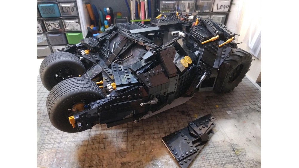 Lego Moc Upgraded Tumbler Batmobile Based On The 76240 Set By