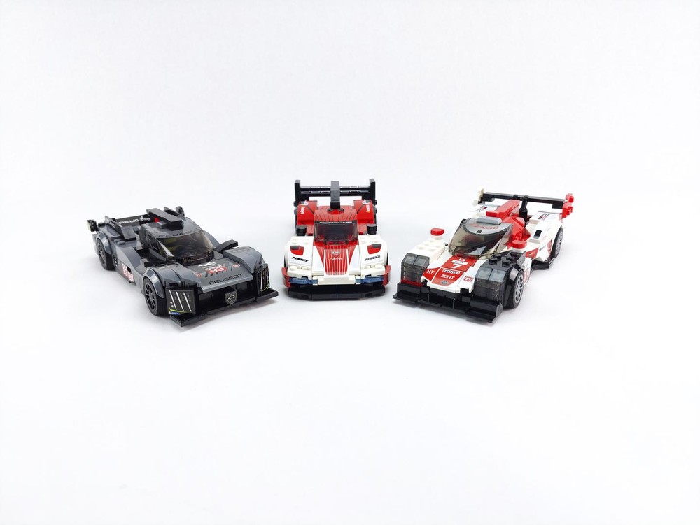 LEGO MOC Le Mans Hypercar bundle (Porsche 963, Peugeot 9X8, Toyota ...