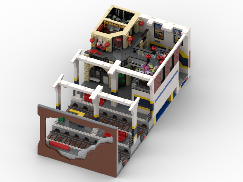 LEGO MOC Underground Station Module #1 by Legofan21 | Rebrickable ...
