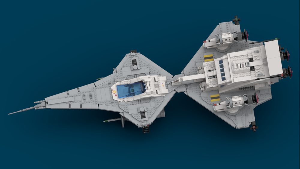 Lego Moc Starfleet Voyager 10497 Style By Ao Ka Rebrickable Build