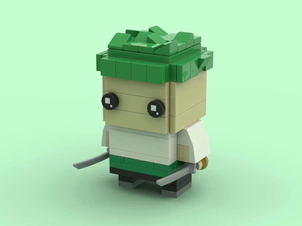 LEGO MOC Zoro *Before TS* Brickheadz by Cookie852 | Rebrickable - Build ...