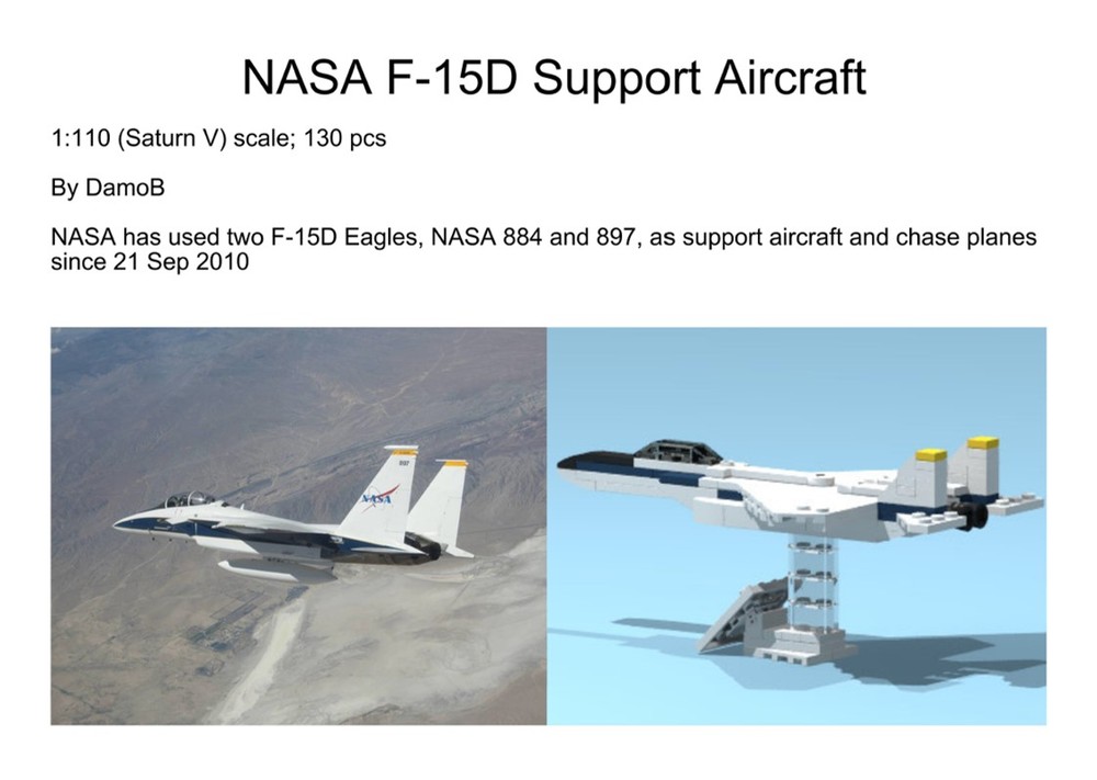 LEGO MOC DamoB's NASA F-15D Eagle support aircraft by DamoB ...