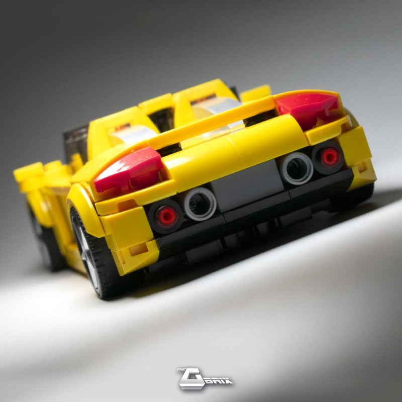 LEGO MOC Porsche Carrera GT - Light Bluish Gray / Yellow / Red / Black ...