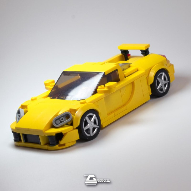 LEGO MOC Porsche Carrera GT - Light Bluish Gray / Yellow / Red / Black ...