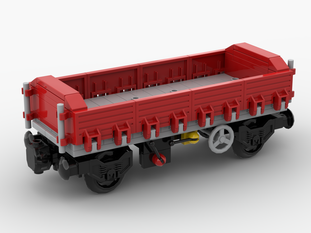LEGO MOC Small red freight wagon for cargo train by robertreimus ...