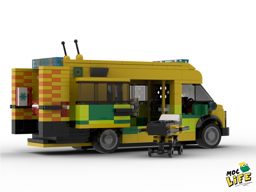 LEGO MOC Ford Transit 350 UK Ambulance by MocLife | Rebrickable - Build ...