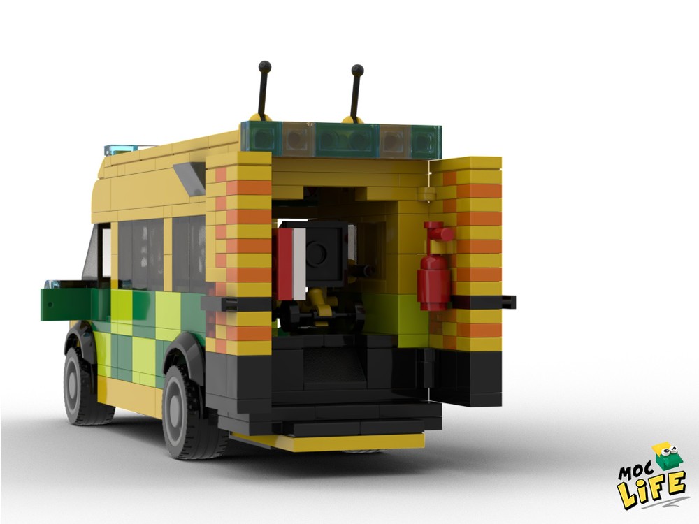 LEGO MOC Ford Transit 350 UK Ambulance by MocLife | Rebrickable - Build ...