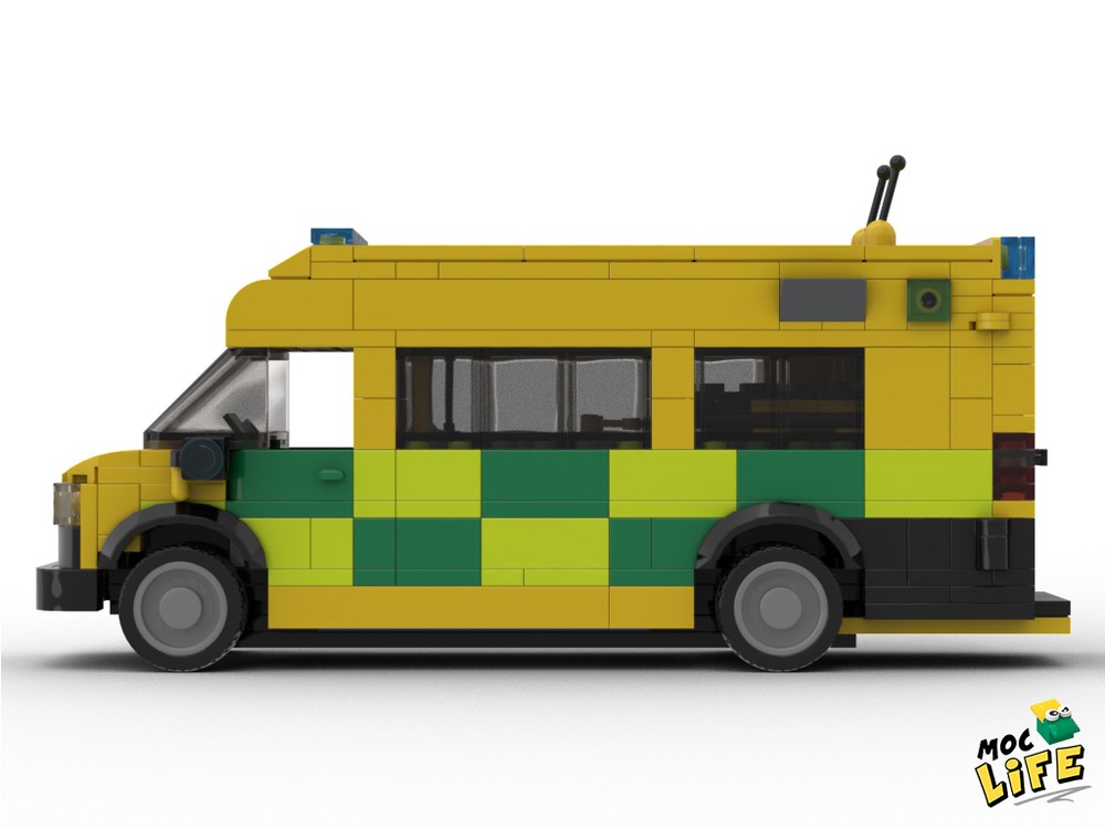 LEGO MOC Ford Transit 350 UK Ambulance by MocLife | Rebrickable - Build ...