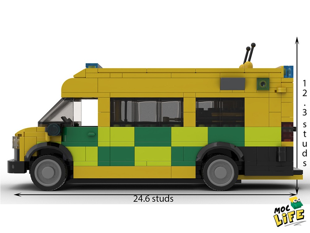 LEGO MOC-125975 Ford Transit 350 UK Ambulance by MocLife | Rebrickable ...