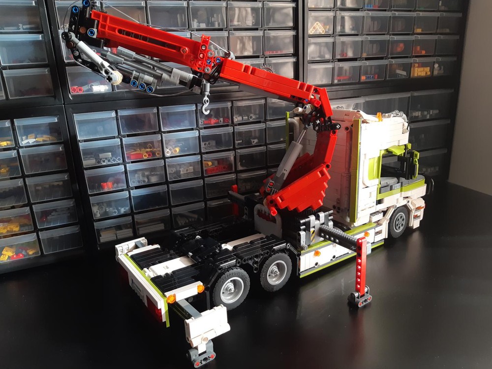 Lego Moc Scania T164 Tractor Crane Truck By Oldolneylego Rebrickable