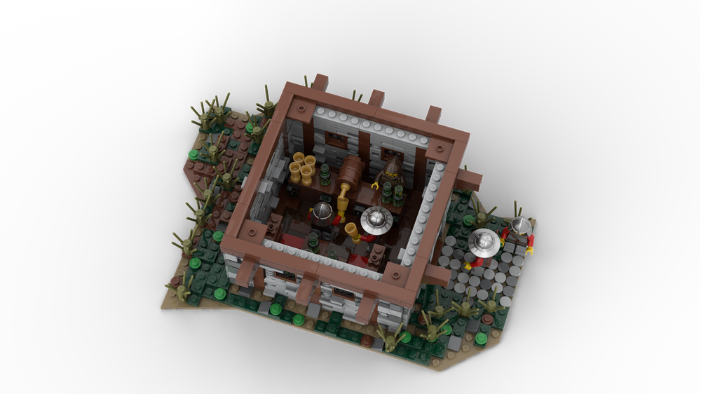 Lego Moc Medieval Tavern By Alessandromaffioli Rebrickable Build