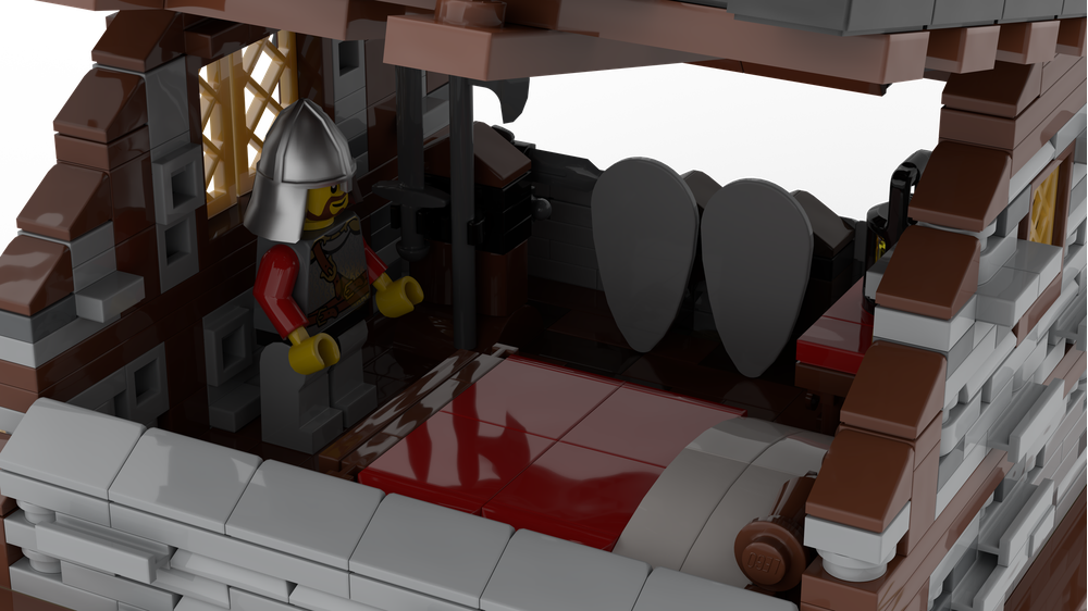 Lego Moc Medieval Tavern By Alessandromaffioli Rebrickable Build