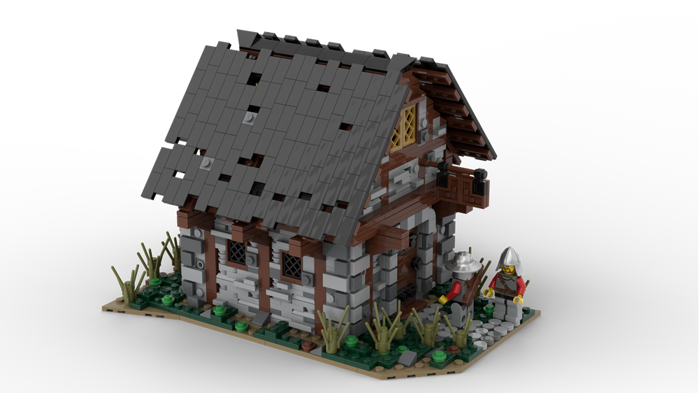 Lego Moc Medieval Tavern By Alessandromaffioli Rebrickable Build
