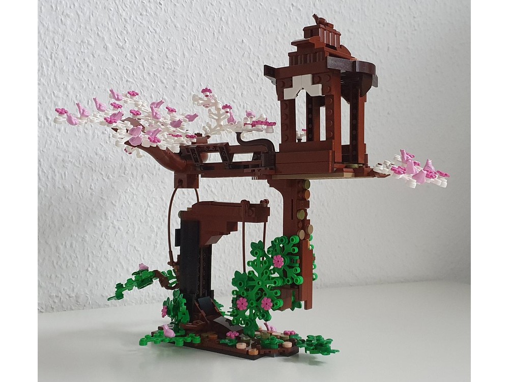 Lego Moc Floating Frog Temple By Passengerx Rebrickable Build With Lego