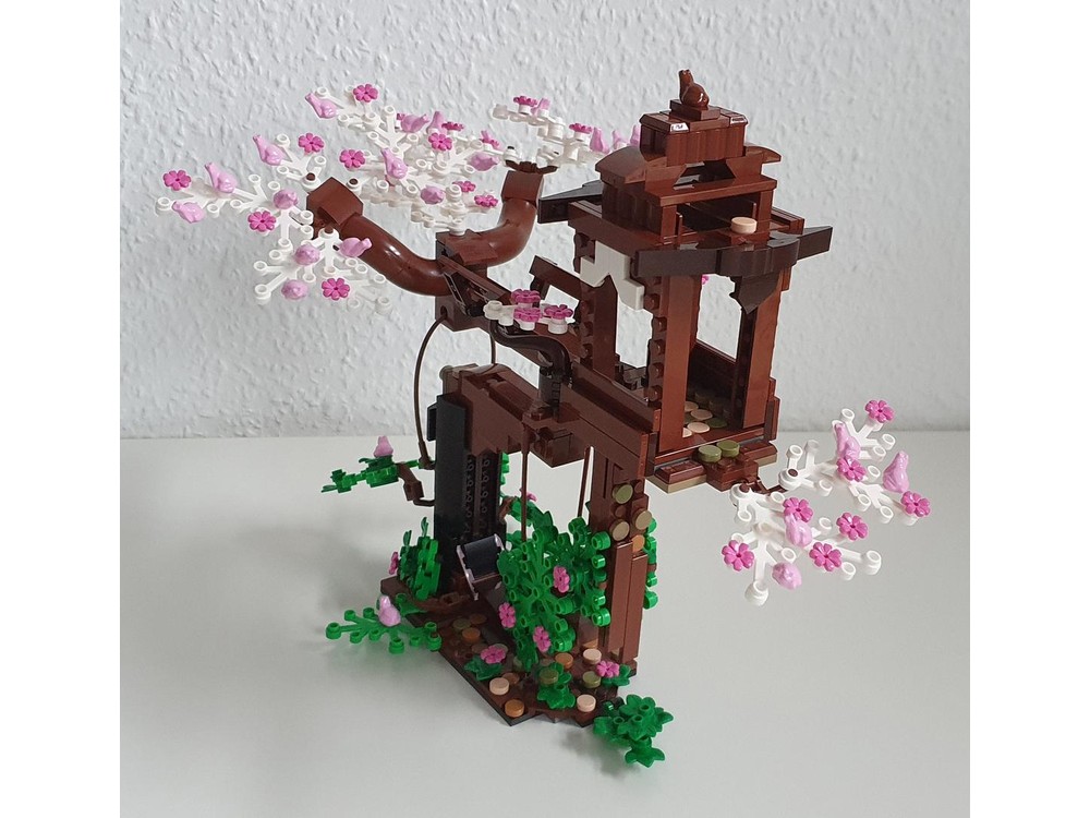 Lego Moc Floating Frog Temple By Passengerx Rebrickable Build With Lego