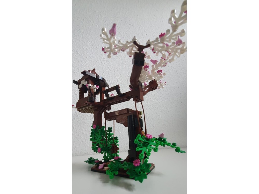 Lego Moc Floating Frog Temple By Passengerx Rebrickable Build With Lego