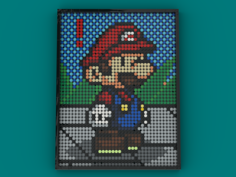LEGO MOC Paper Mario Frame 36x48 by hrodas | Rebrickable - Build with LEGO