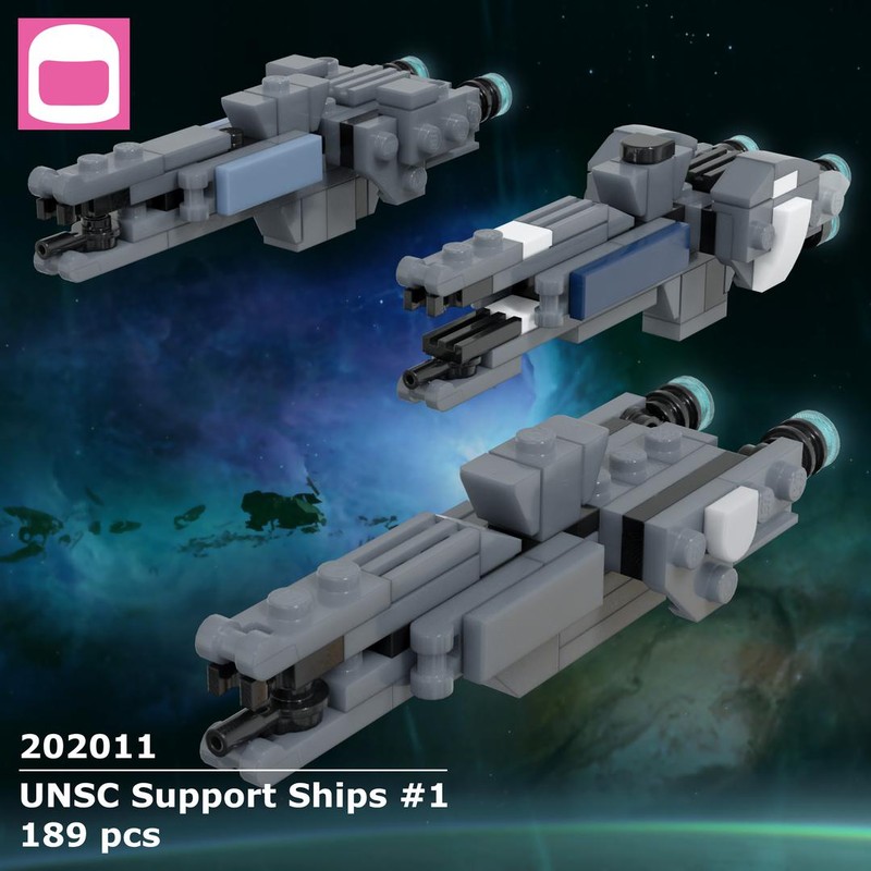 LEGO MOC UNSC Support Ships #1 by Lilium Brick Yards | Rebrickable ...