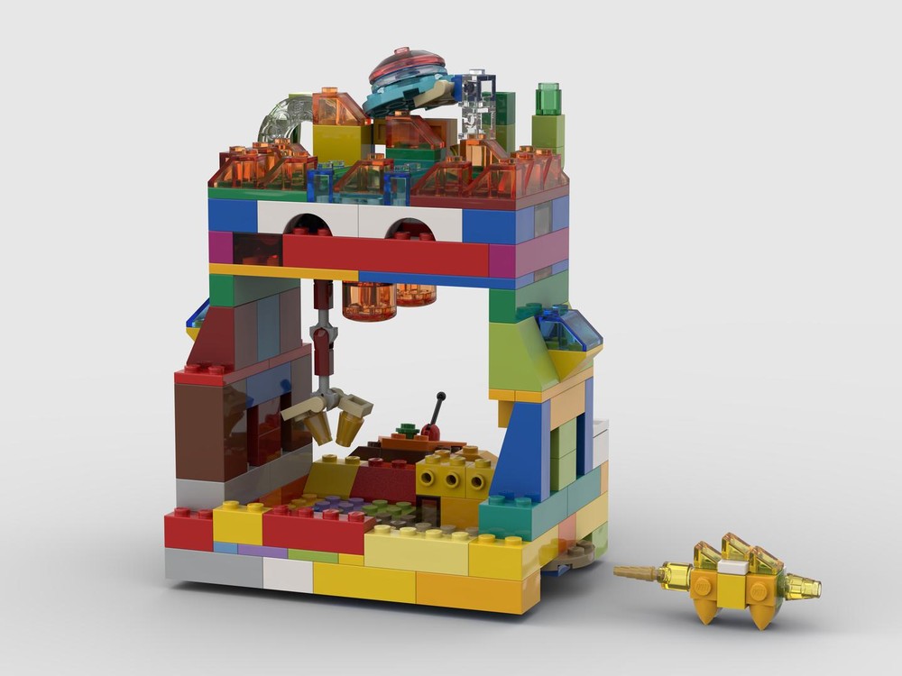 LEGO MOC Movable Toy Crane UFO Catcher with dinosaur toy by lamlegos ...