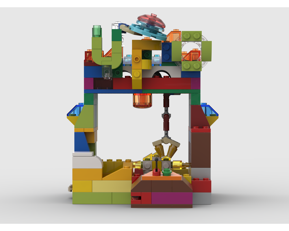 Lego Moc Movable Toy Crane Ufo Catcher With Dinosaur Toy By Lamlegos