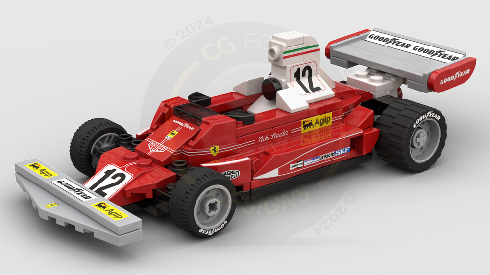 LEGO MOC F1 Ferrari 312T by CGForceDesigns | Rebrickable - Build with LEGO