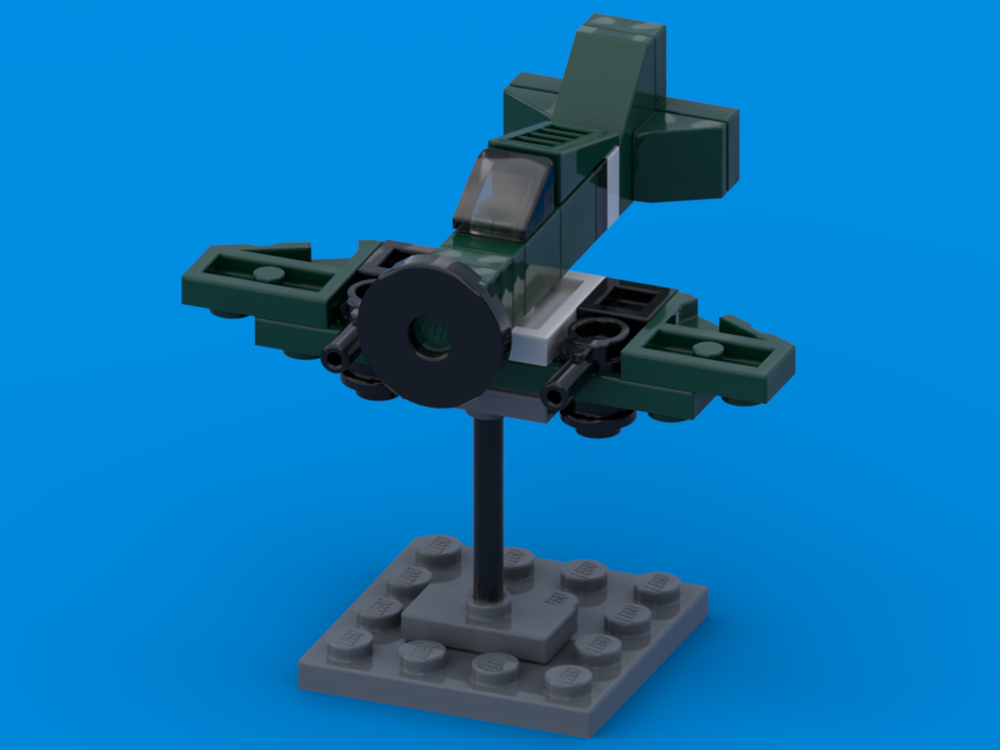 LEGO MOC Micro Wars : Supermarine Spitfire by Mr_Mnoymen | Rebrickable ...
