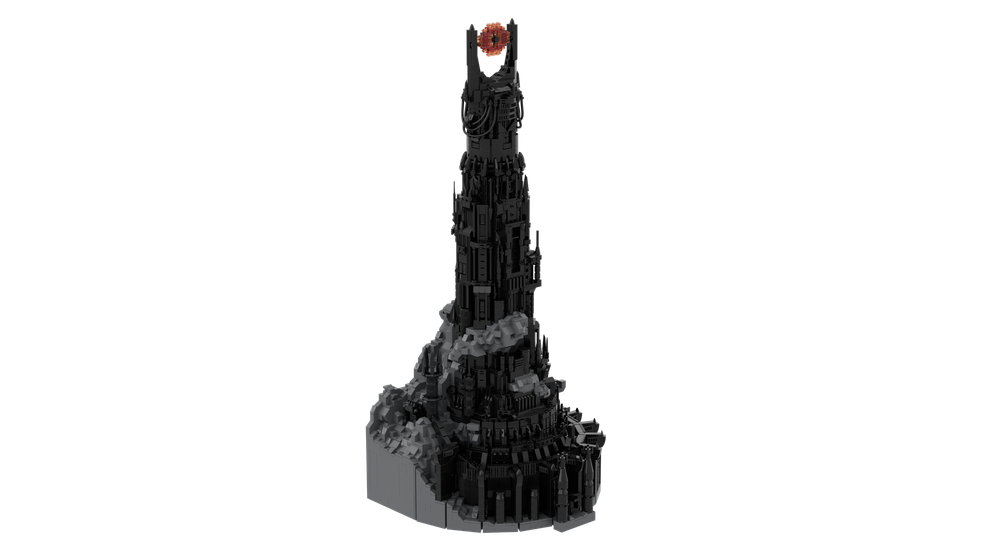 Lego Moc Lotr Barad Dûr By Mielus Rebrickable Build With Lego