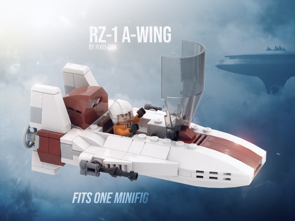 LEGO MOC PiXEL-DANs - Chibi RZ-1 A-WING - ONLY around 10 USD - MINIFIG ...