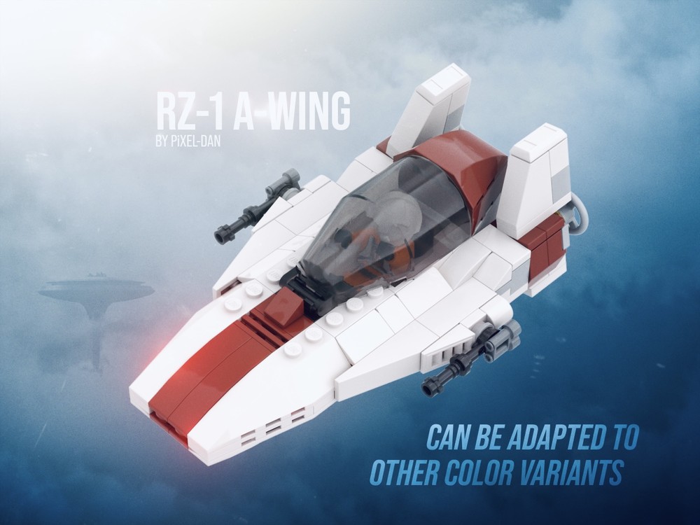 LEGO MOC PiXEL-DANs - Chibi RZ-1 A-WING - ONLY around 10 USD - MINIFIG ...