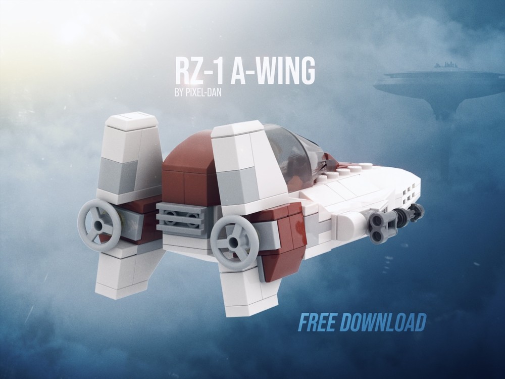 Lego Moc Pixel Dans Chibi Rz 1 A Wing Only Around 10 Usd Minifig