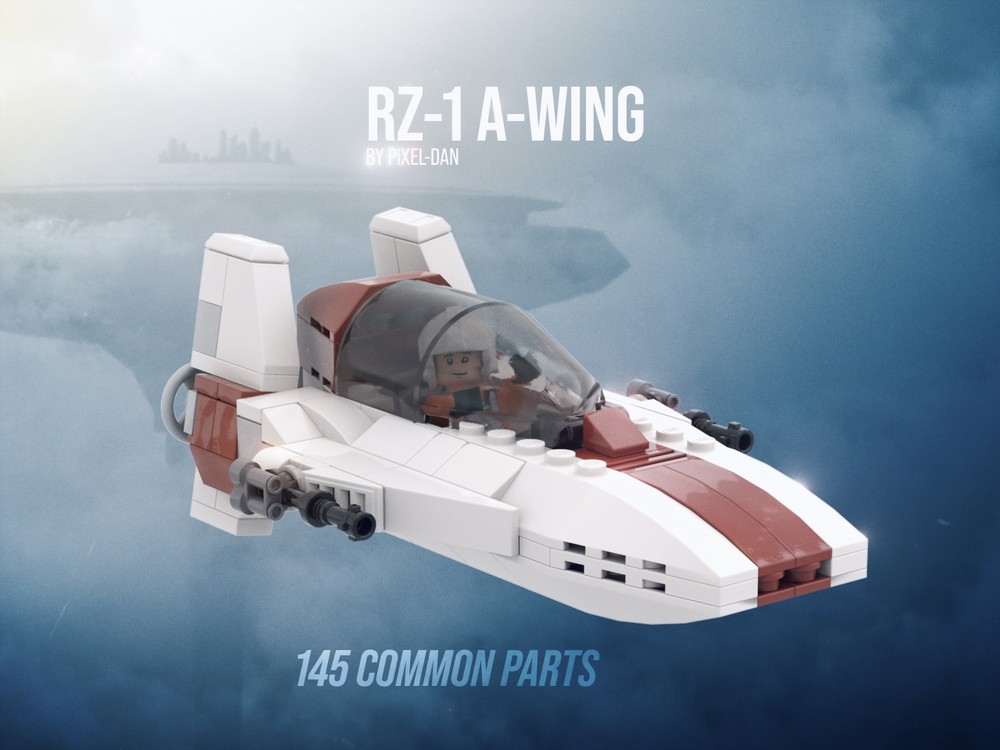 Lego Moc Pixel Dans Chibi Rz 1 A Wing Only Around 10 Usd Minifig