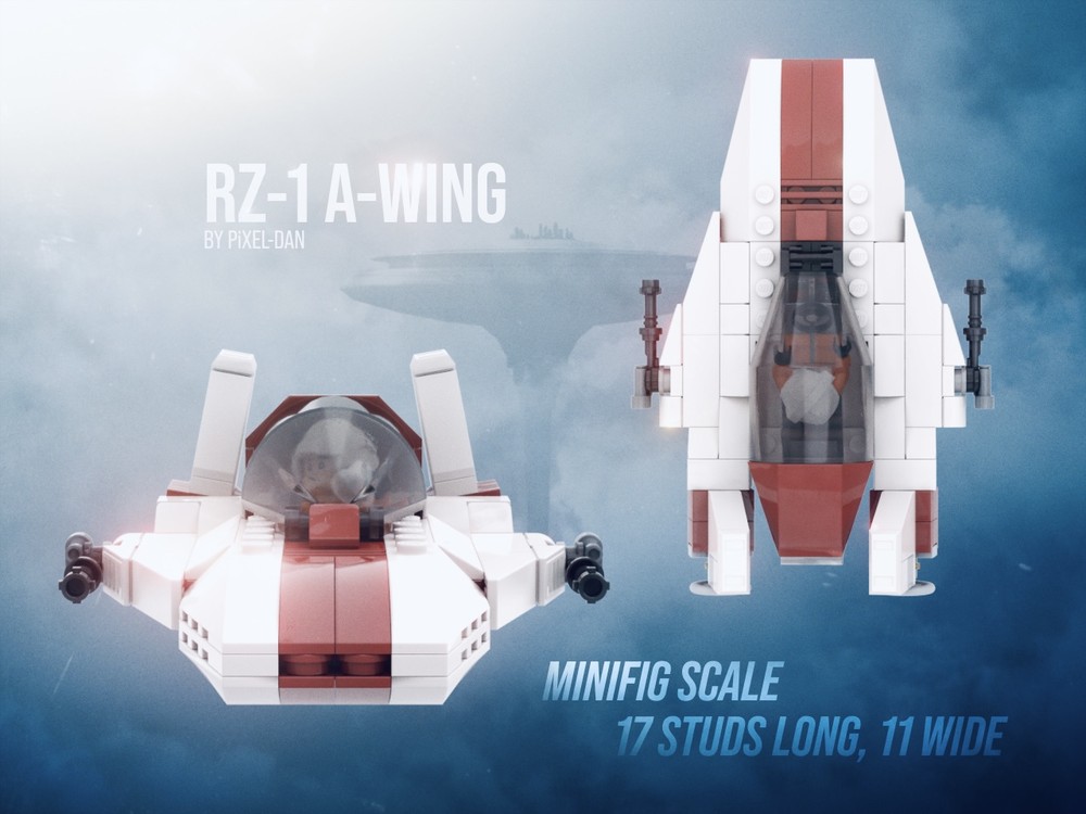 LEGO MOC PiXEL-DANs - Chibi RZ-1 A-WING - ONLY around 10 USD - MINIFIG ...