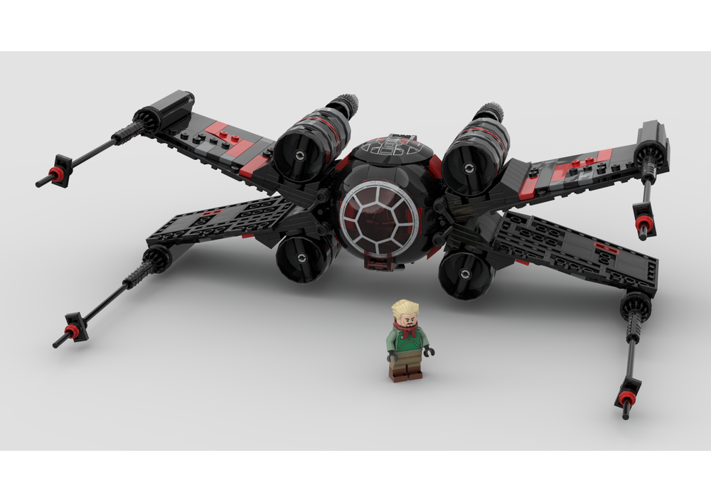 Lego Moc Tie X Deathseed Black Ray Ugly Starfighter Line By