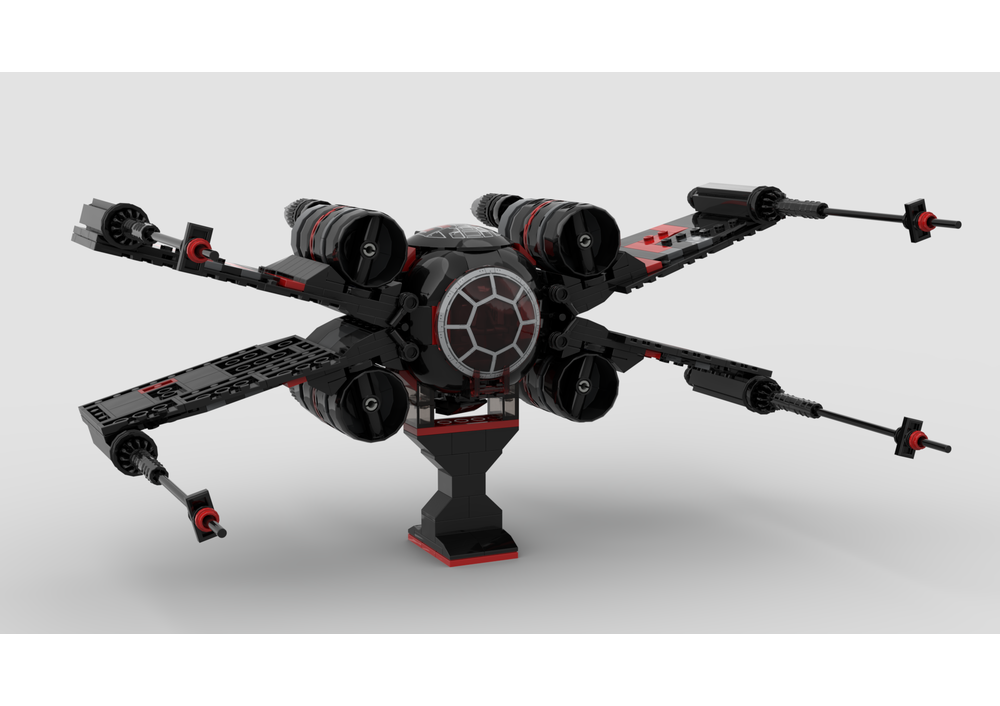 Lego Moc Tie X Deathseed Black Ray Ugly Starfighter Line By