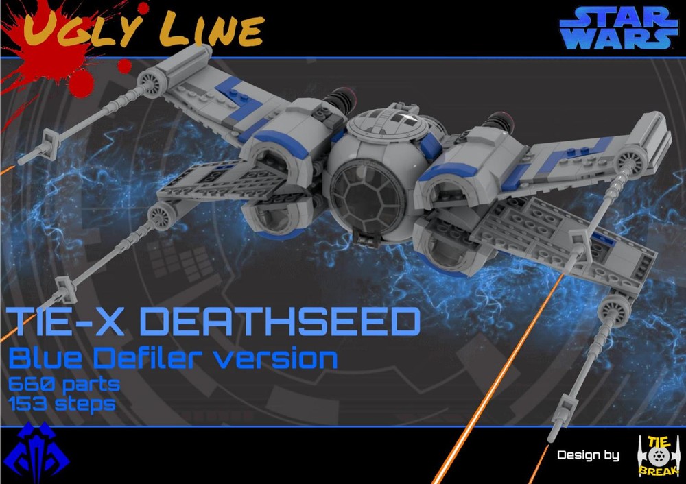 LEGO MOC TIE-X - Deathseed 'Blue Defiler' / UGLY Starfighter line by ...