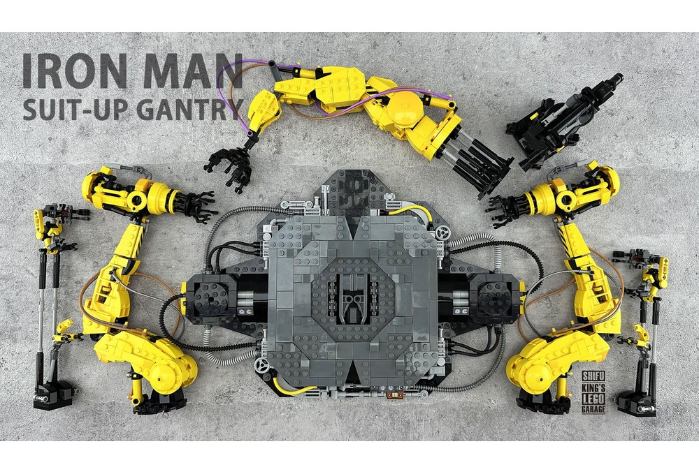 Lego Moc Iron Man Suit Up Gantry By Alwaysking Rebrickable Build