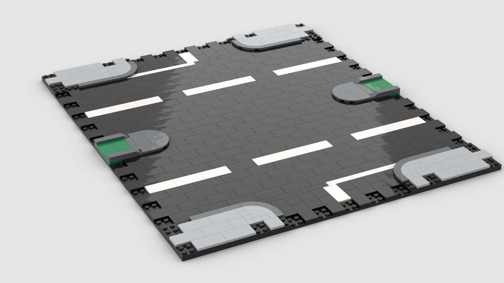 LEGO MOC Citystreet Crossing V1 by Maxle | Rebrickable - Build with LEGO