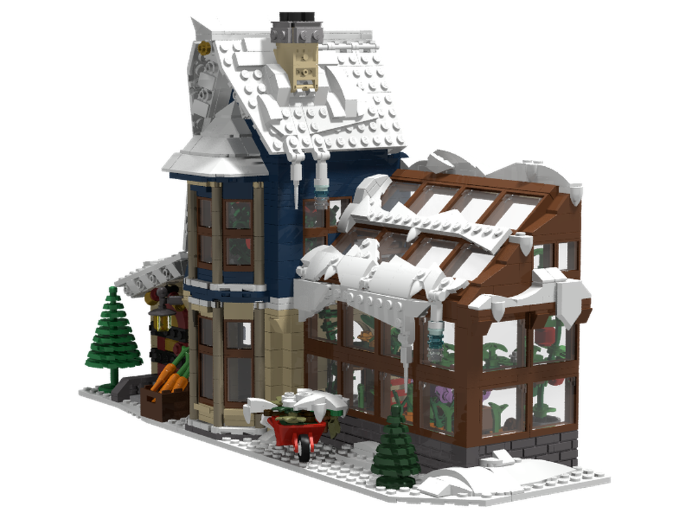 LEGO MOC Winter Village Greenhouse by Brickjoynt | Rebrickable - Build ...