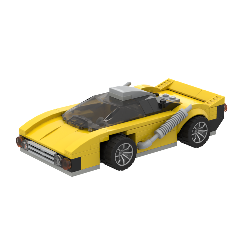 LEGO MOC Yellow racecar by Charles303 | Rebrickable - Build with LEGO