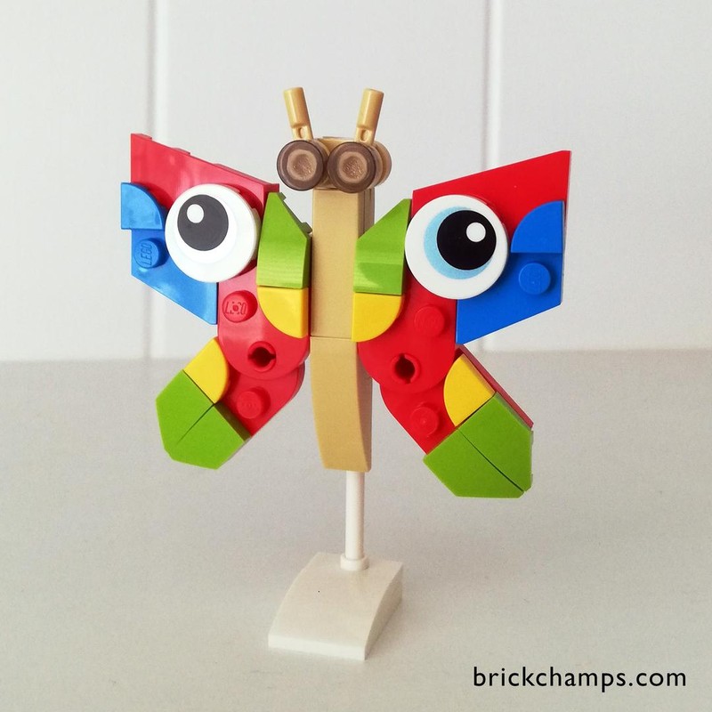 LEGO MOC Butterfly with Stand by BrickChamps | Rebrickable - Build with ...