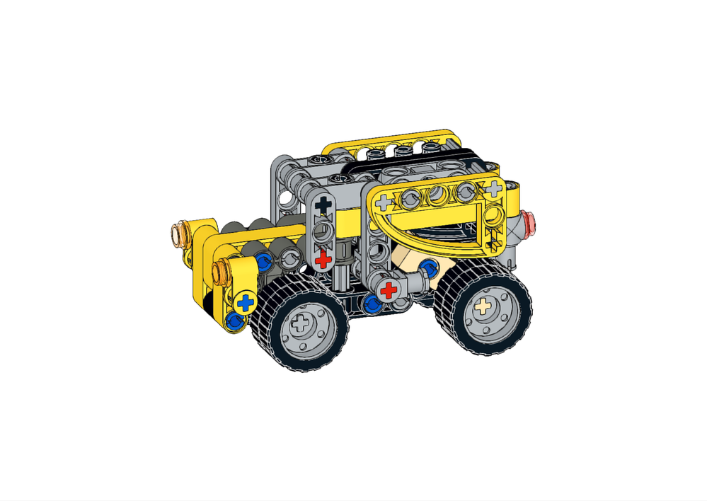 LEGO MOC JEEP with Adjustable Height by NARP | Rebrickable - Build with ...