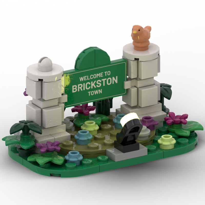 LEGO MOC Town Entrance Sign by dlugas83 | Rebrickable - Build with LEGO