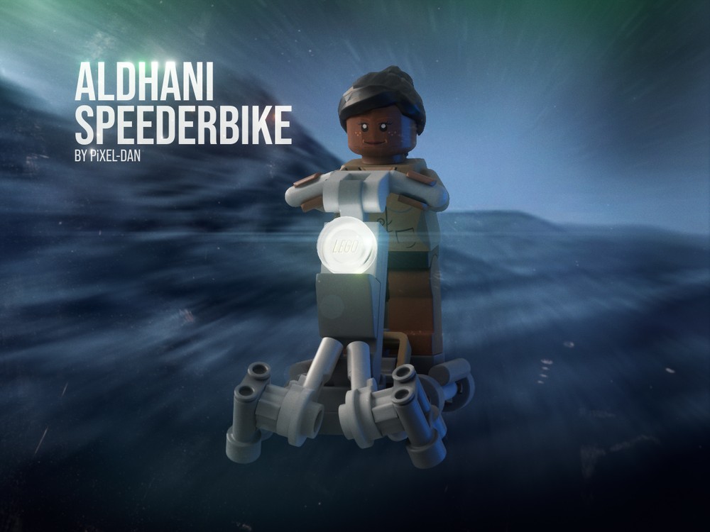 Lego Moc Pixel Dans Aldhani Speederbike By Pixel Dan Rebrickable