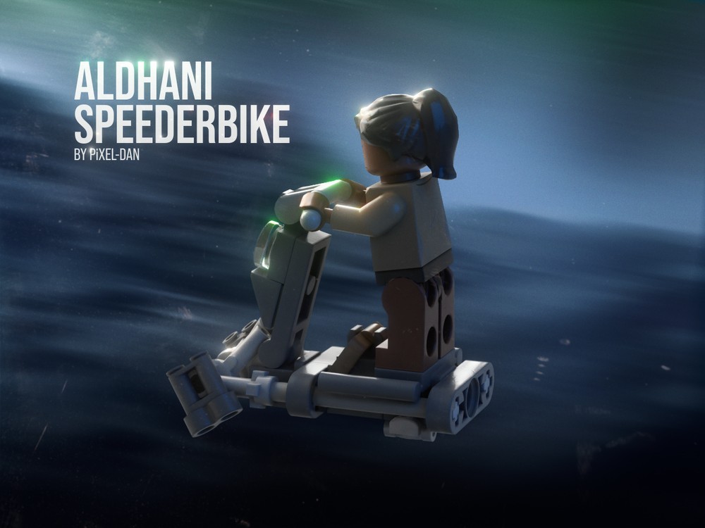 Lego Moc Pixel Dans Aldhani Speederbike By Pixel Dan Rebrickable
