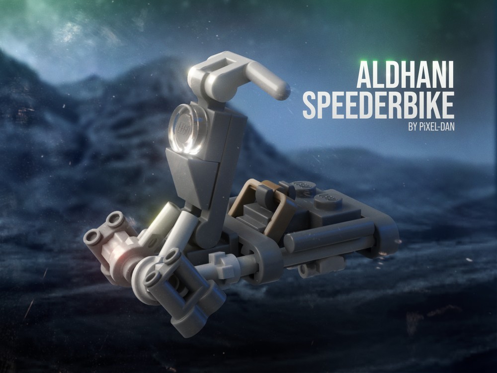 Lego Moc Pixel Dans Aldhani Speederbike By Pixel Dan Rebrickable