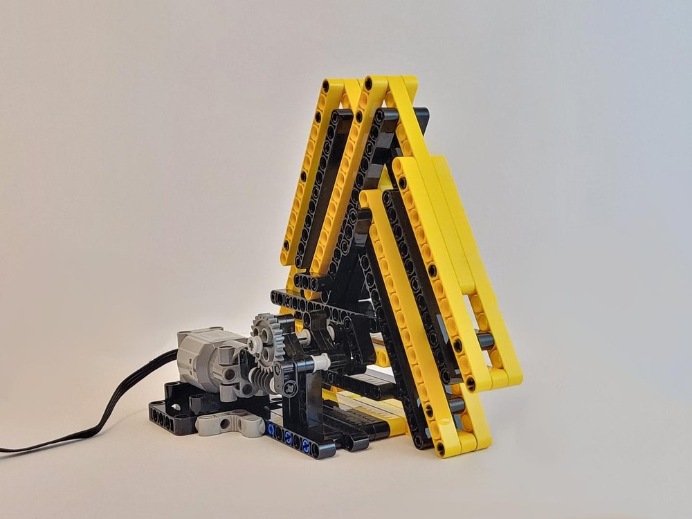 Lego Moc Kinetic Valknut Sculpture By Jemunoz0 Rebrickable Build